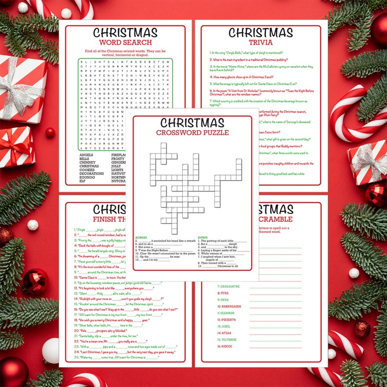 20 Printable Christmas Games, Activities & Minute-to-win-it Ideas ...