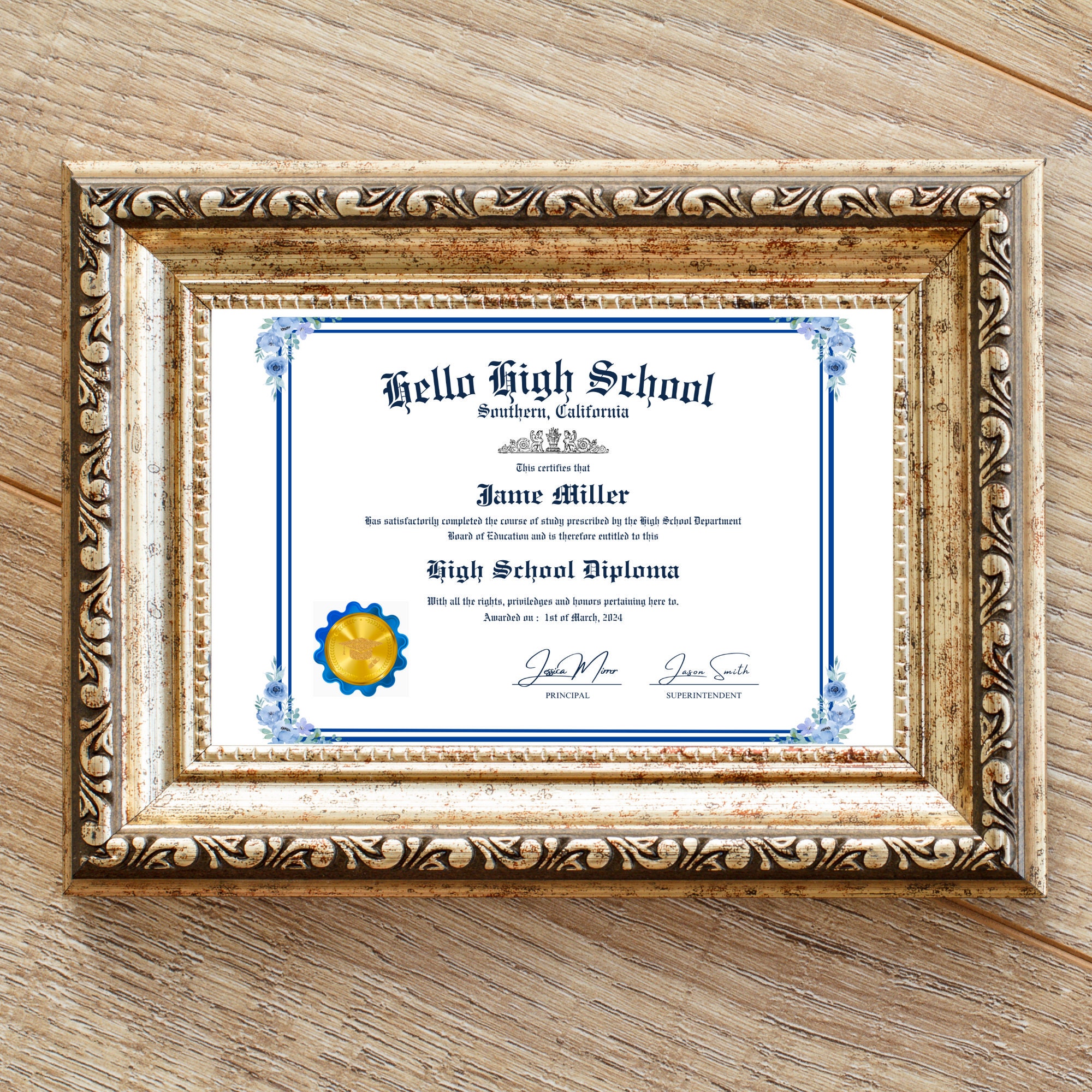 Ged Certificate Ged Diploma Custom Disploma Editable - Etsy