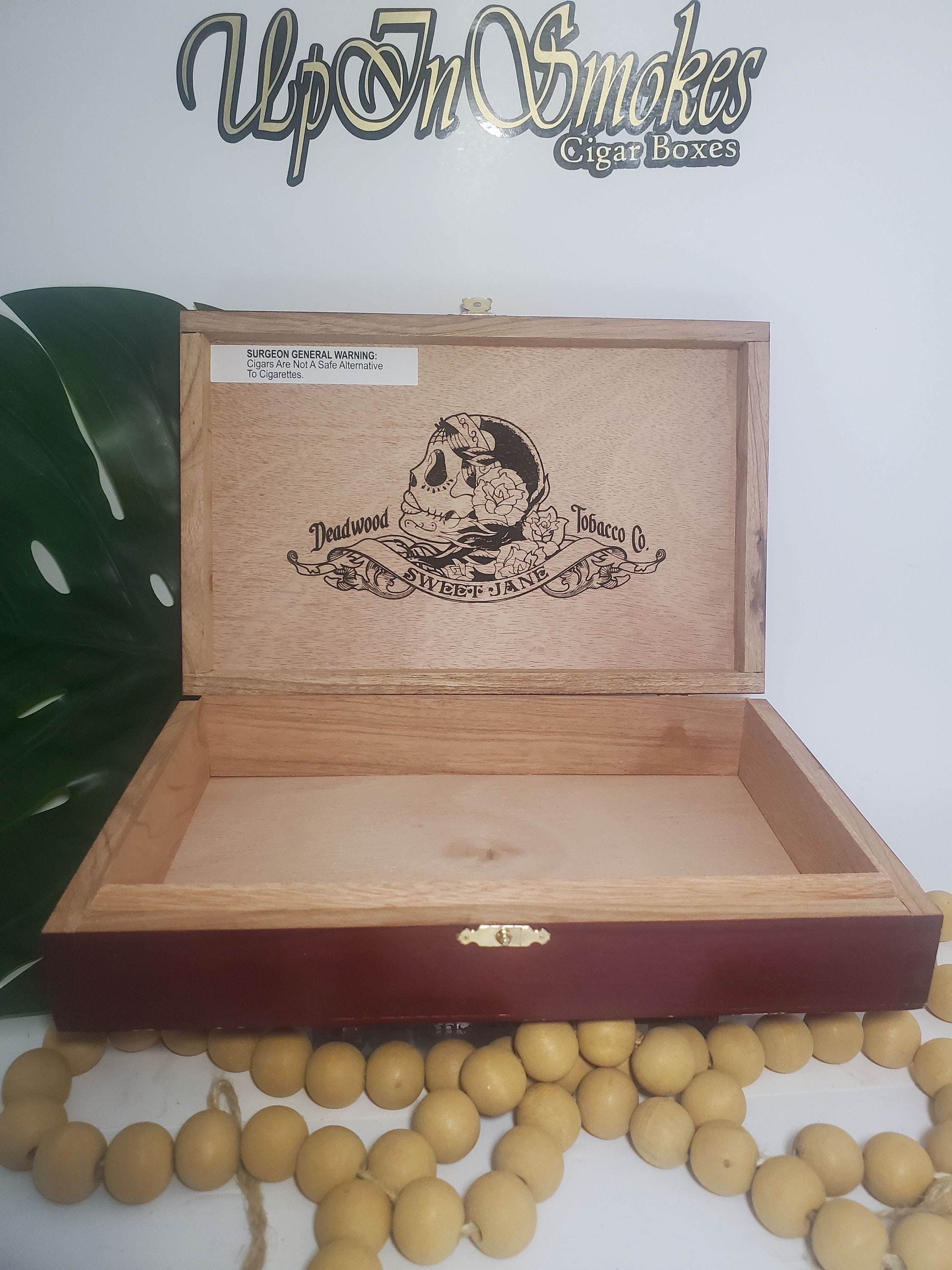 Extra Large Deep Day of the Dead Deadwood Tobacco Co Sweet Jane Cigar ...