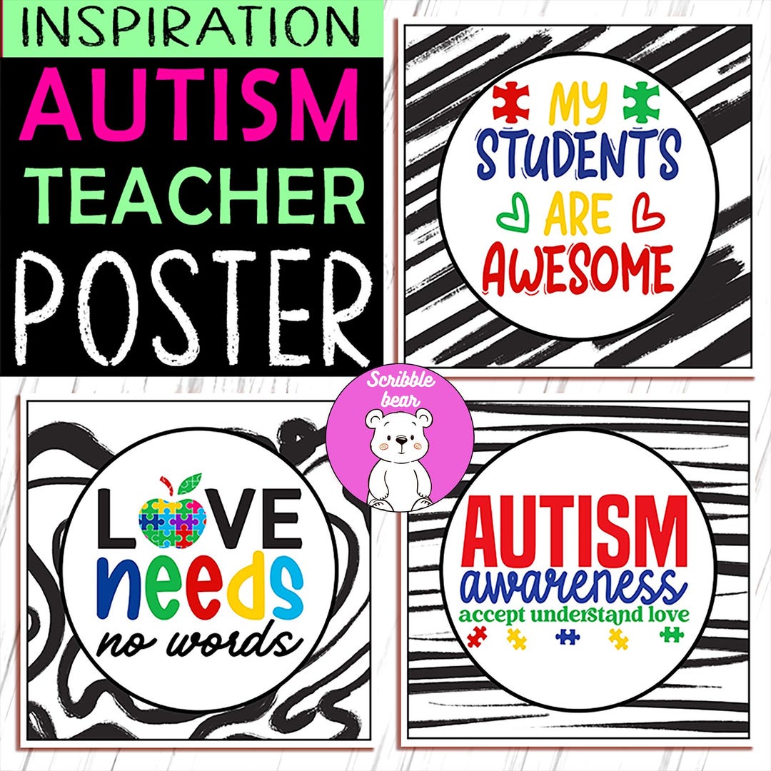 Autism Teacher Awareness Posters, ADHD Neurodiversity Special Education ...
