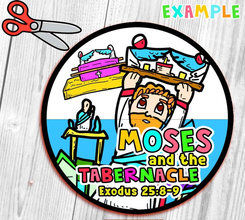 Moses and the Tabernacle (tent of Meeting) Folding Surprise Craft ...