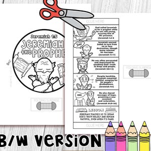 Jeremiah the Prophet Folding Surprise, Bible Craft, Bible Story Lesson ...