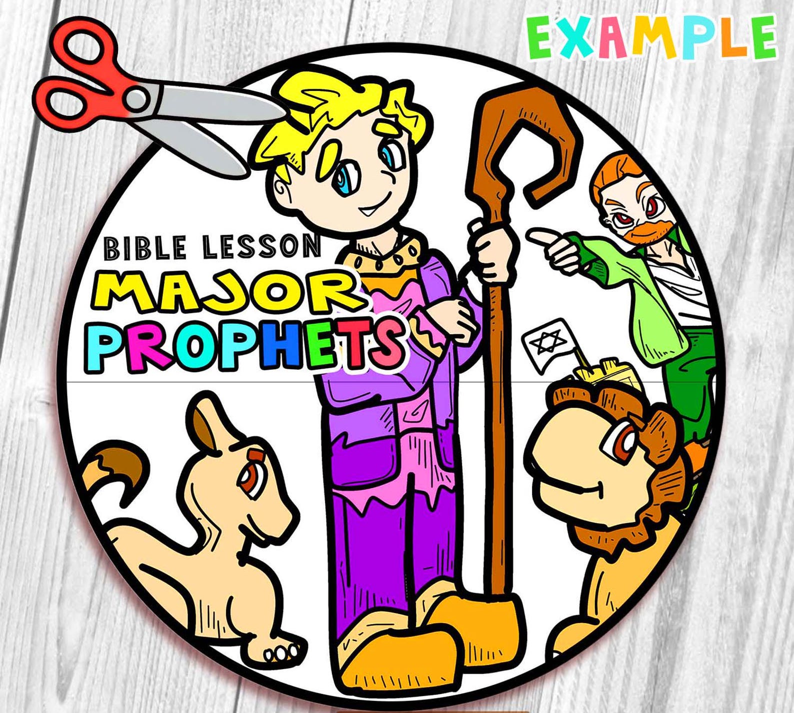Major Prophets Folding Surprise Bible Craft: Bible Study Lesson Guide ...