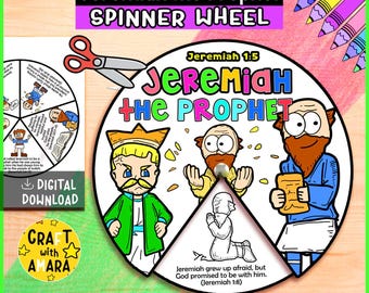 Jeremiah the Prophet Folding Surprise, Bible Craft, Bible Story Lesson ...