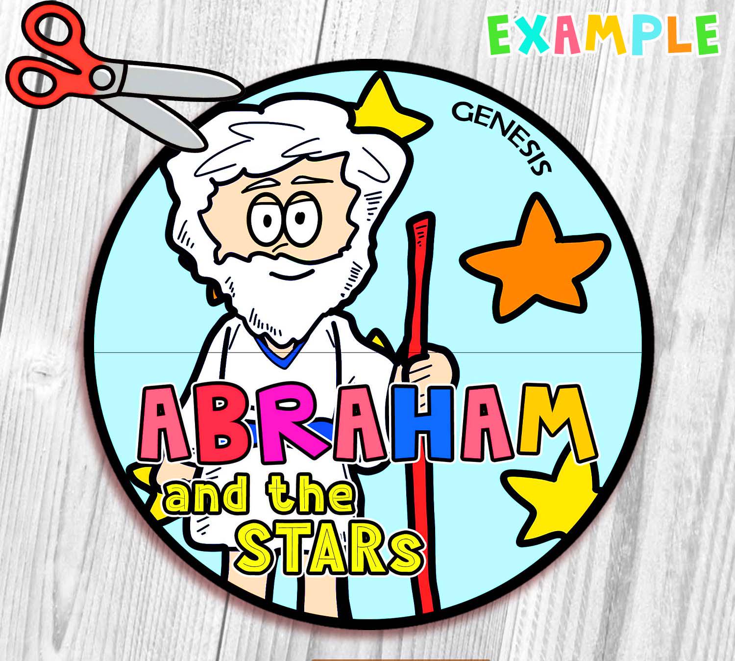 Abraham and the Stars Folding Surprise Bible Craft, Bible Lesson ...