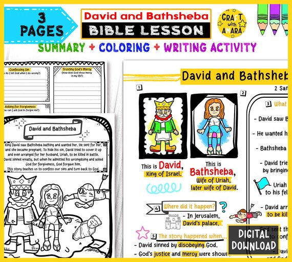 David And Bathsheba Lesson For Kids