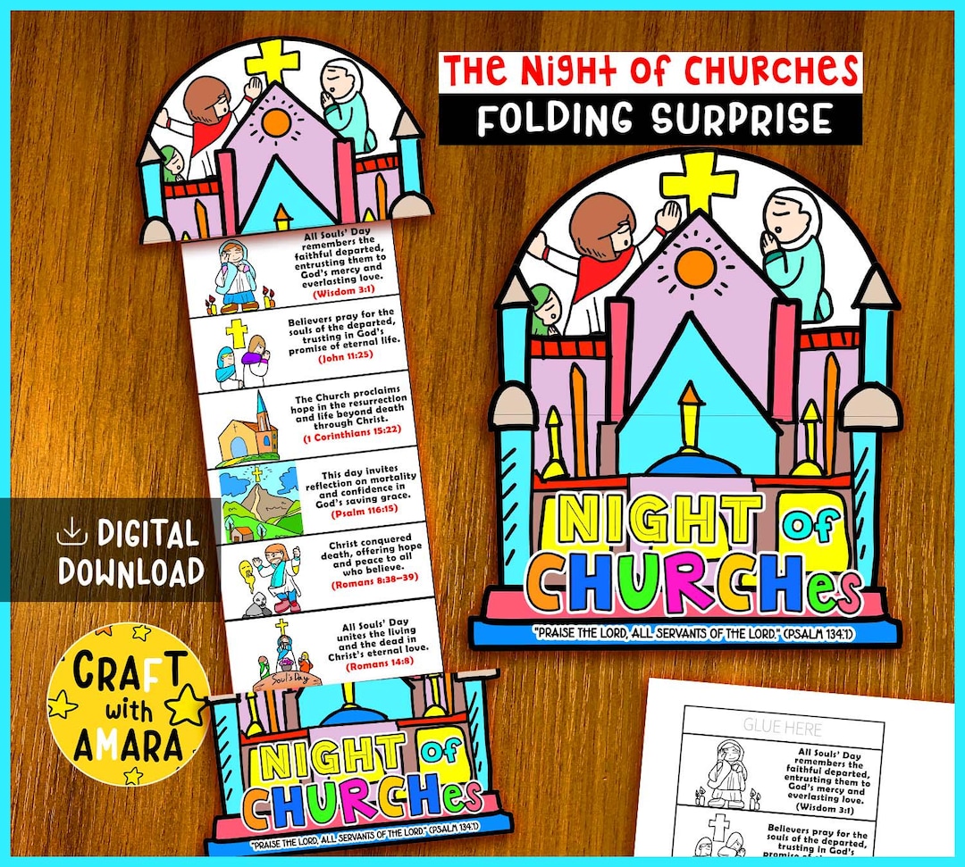 Holy Days - the Night of Churches Folding Surprise Bible Craft: Long ...