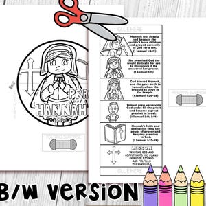 Hannah Prays Folding Surprise Bible Craft, Bible Story Lesson, Sunday ...