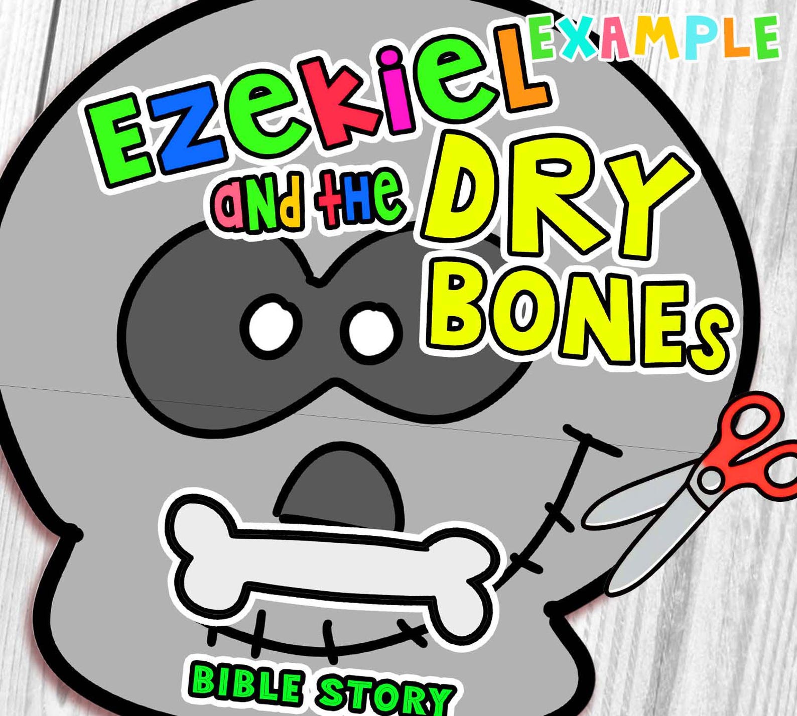 Ezekiel and the Dry Bones Folding Surprise Craft: Bible Story Summary ...