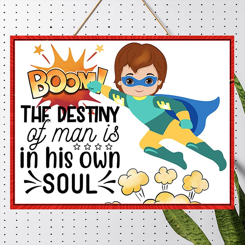 Brainy Superhero Classroom Quotes Posters, Classroom Decor Display ...