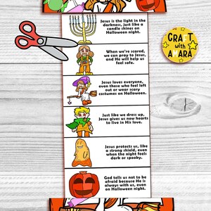 HALLOWEEN Jesus Folding Surprise Coloring Craft: Jesus Loves Us, Bible ...