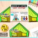 Abraham and 3 Visitors Easy Coloring Folding Surprise Bible Craft ...