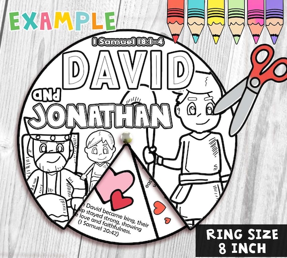 David And Jonathan Colouring