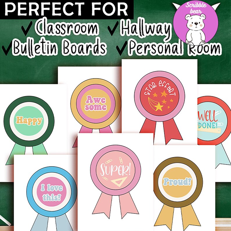 Classroom Award Rewards Flags Banner Display Classroom Decor Bulletin ...