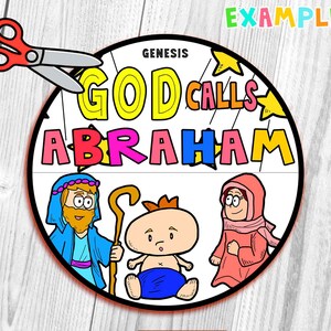 God Calls Abraham Folding Surprise Bible Craft, Bible Lesson, Sunday ...