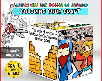 Joshua and the Battle of Jericho Folding Surprise: Bible Craft, Sunday ...