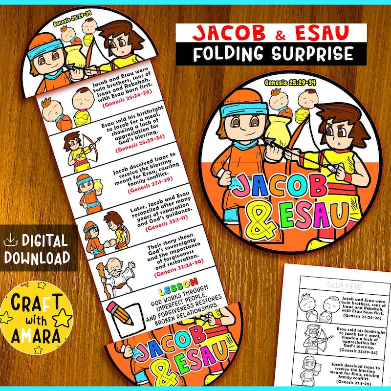 Jacob and Jesus Story - Etsy