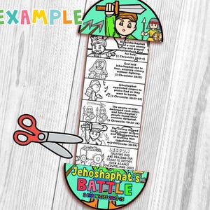 Jehoshaphat's Battle Folding Surprise Bible Craft, Bible Story Lesson ...