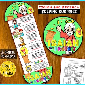 Isaiah the Prophet Folding Surprise, Bible Craft, Bible Story Lesson ...