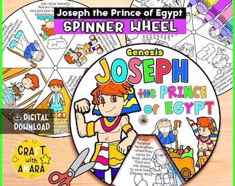 Joseph the Prince of Egypt Folding Surprise Bible Craft, Bible Story ...