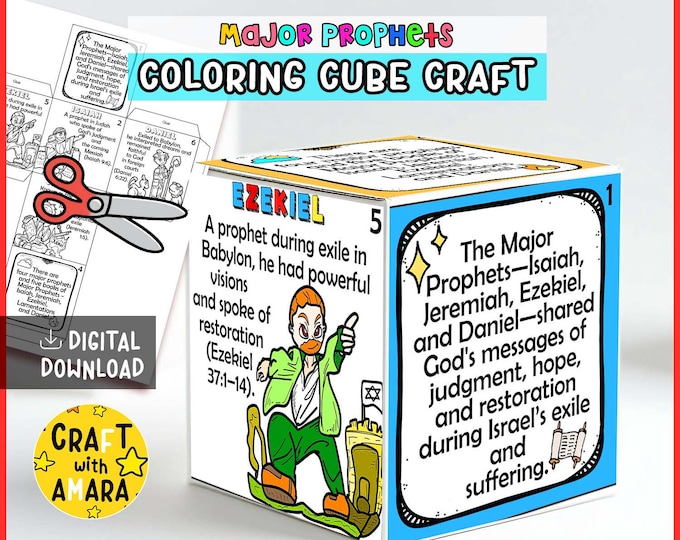 Bible Prophet Matching Game Christian Printable Activity for Kids ...