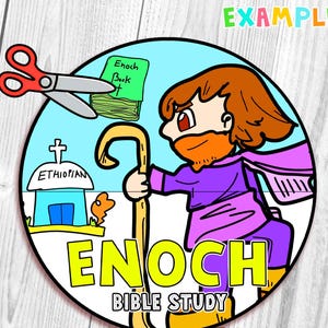 ENOCH Folding Surprise Coloring Bible Craft: Bible Story Lesson, Sunday ...