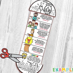 Isaiah the Prophet Folding Surprise, Bible Craft, Bible Story Lesson ...