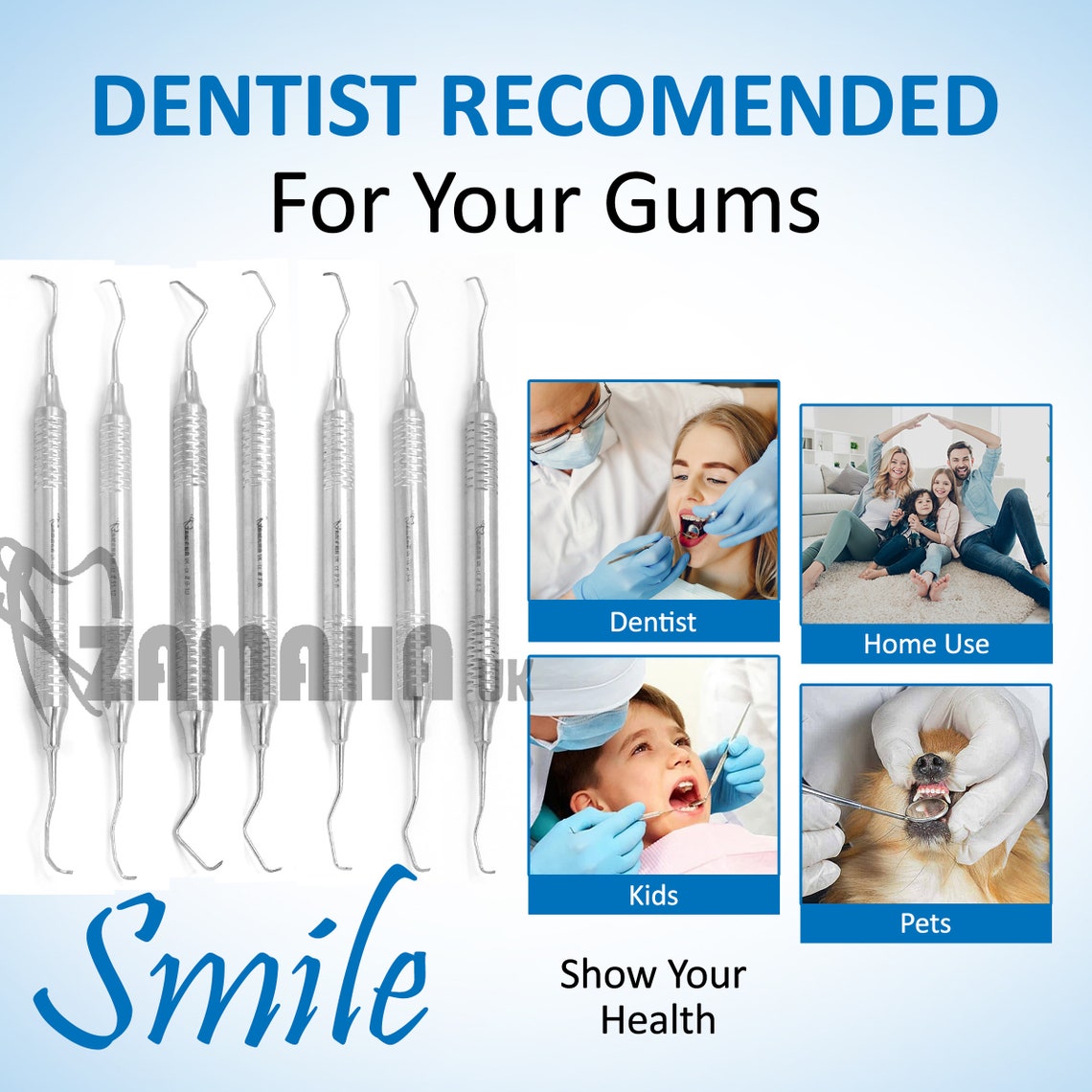 Dental Scaler Gracey Curette Periodontal Scaling Calculus Elevator ...