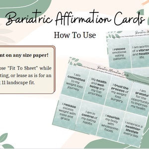 Weightloss Affirmation Cards, Fitness Motivation, Daily Affirmations ...