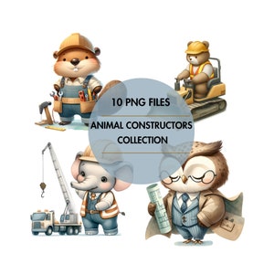 Animal Constructors Collection | 10 PNG File of Animal Expertly Dressed ...