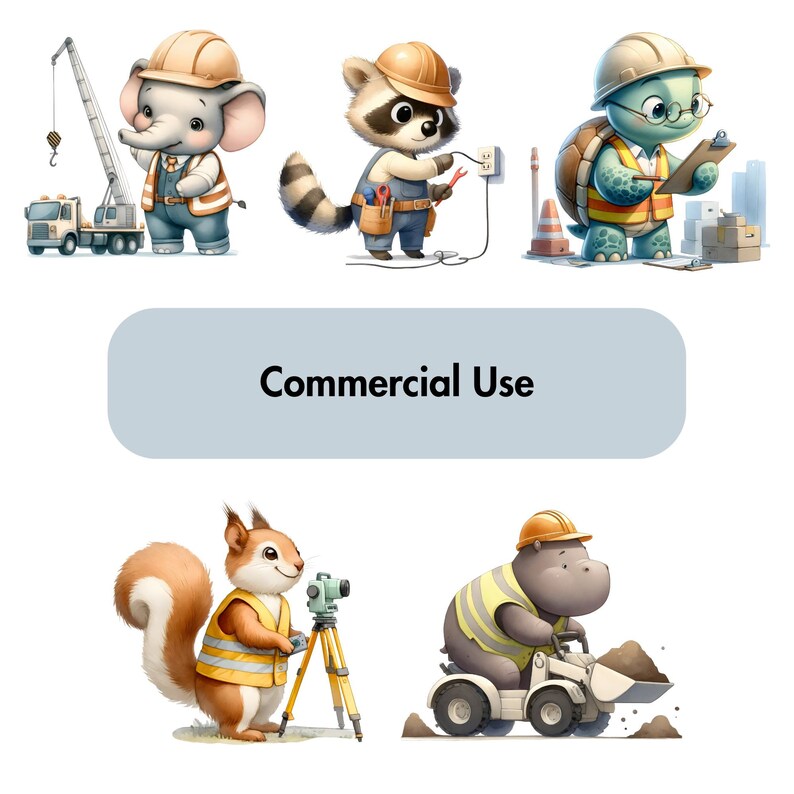 Animal Constructors Collection | 10 PNG File of Animal Expertly Dressed ...