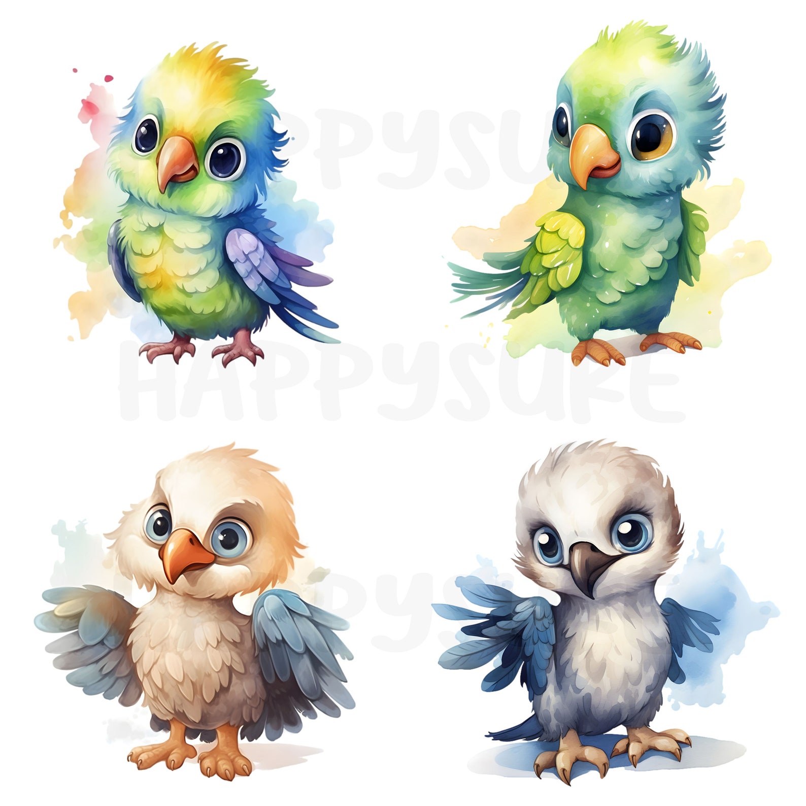 Cute Baby Animals Clipart, Safari Animals for Nursery, Baby Animals 32 ...