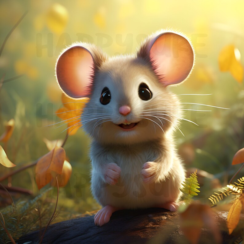 Decorative Picture, Cute Mouse Wallpaper. Can Be Used for Both Personal ...