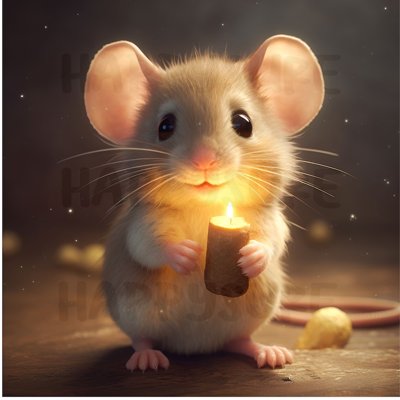 Decorative Picture, Cute Mouse Wallpaper. Can Be Used for Both Personal ...