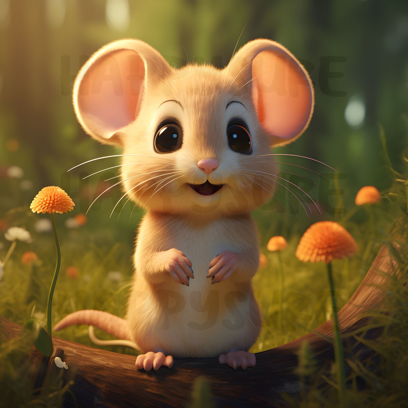 Decorative Picture, Cute Mouse Wallpaper. Can Be Used for Both Personal ...