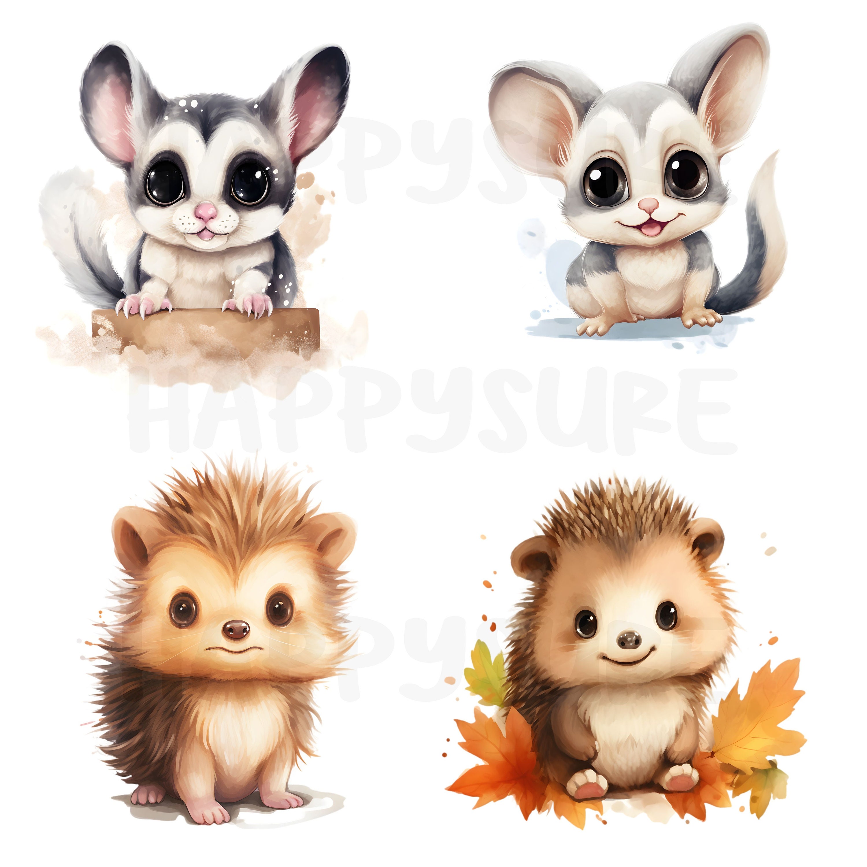 Cute Baby Animals Clipart, Safari Animals for Nursery, Baby Animals 32 ...