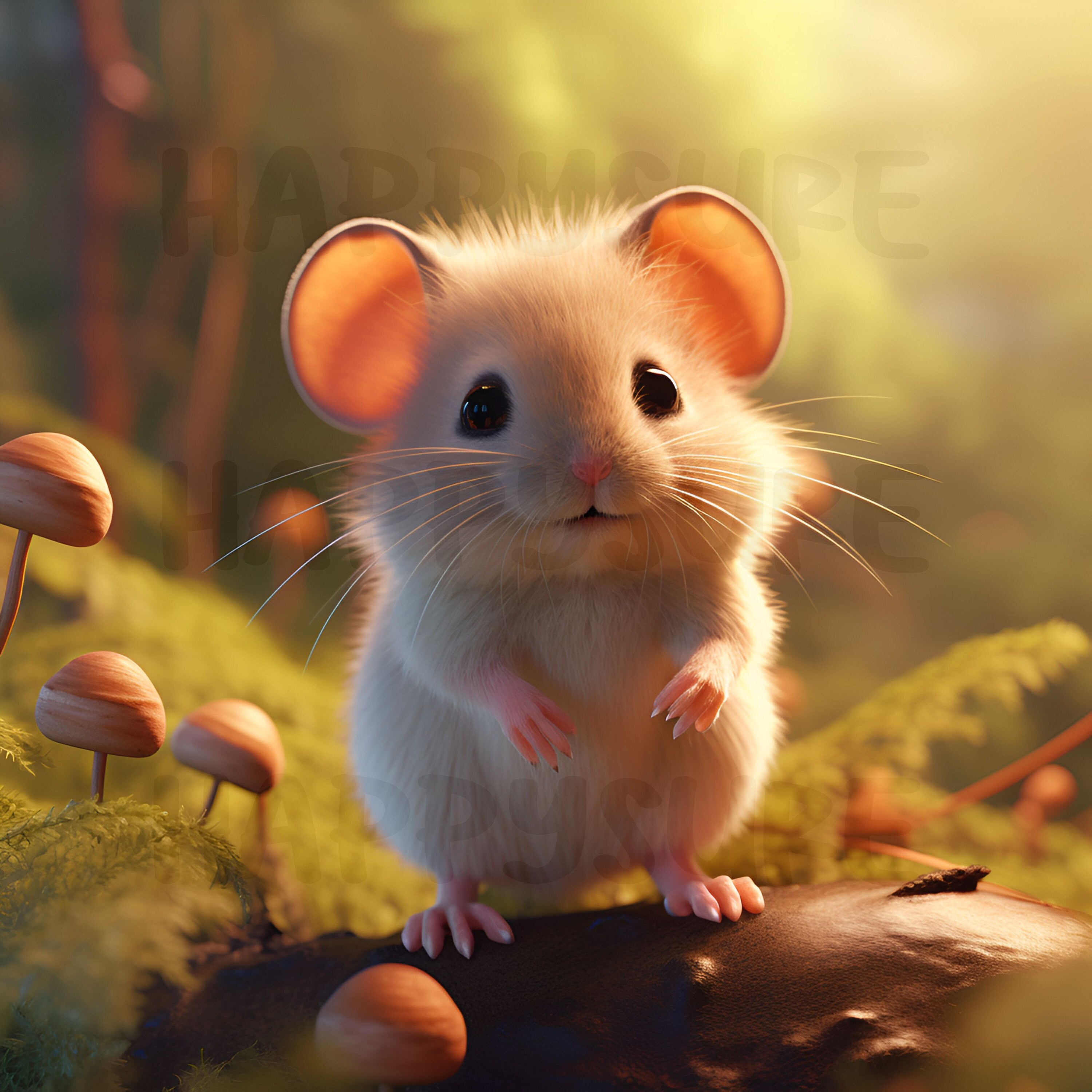 Decorative Picture, Cute Mouse Wallpaper. Can Be Used for Both Personal ...