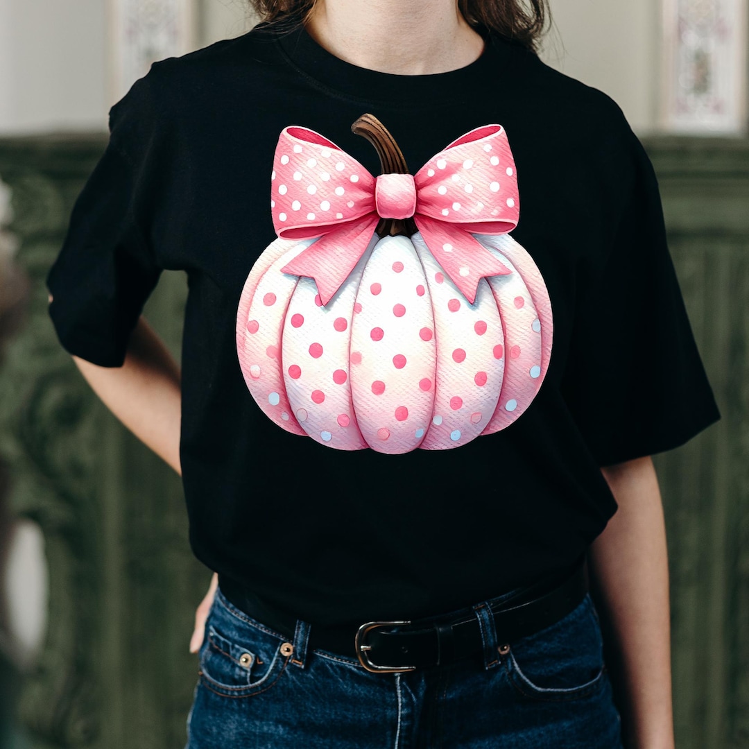 Watercolor Polka Dot Pumpkin Clipart | Fall Decor PNG Files - Etsy