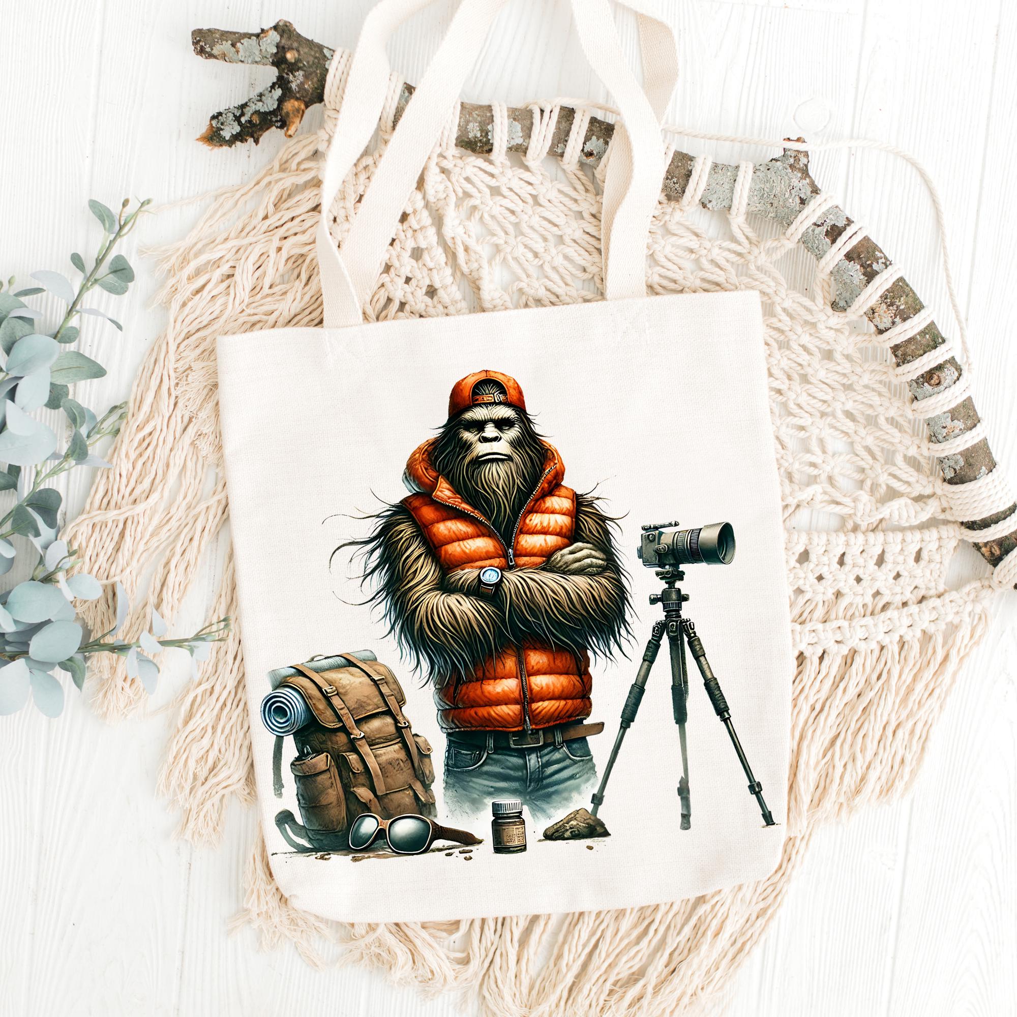 Camping Sasquatch Clipart – Cozy Bigfoot Outdoors PNG | 10 Digital ...