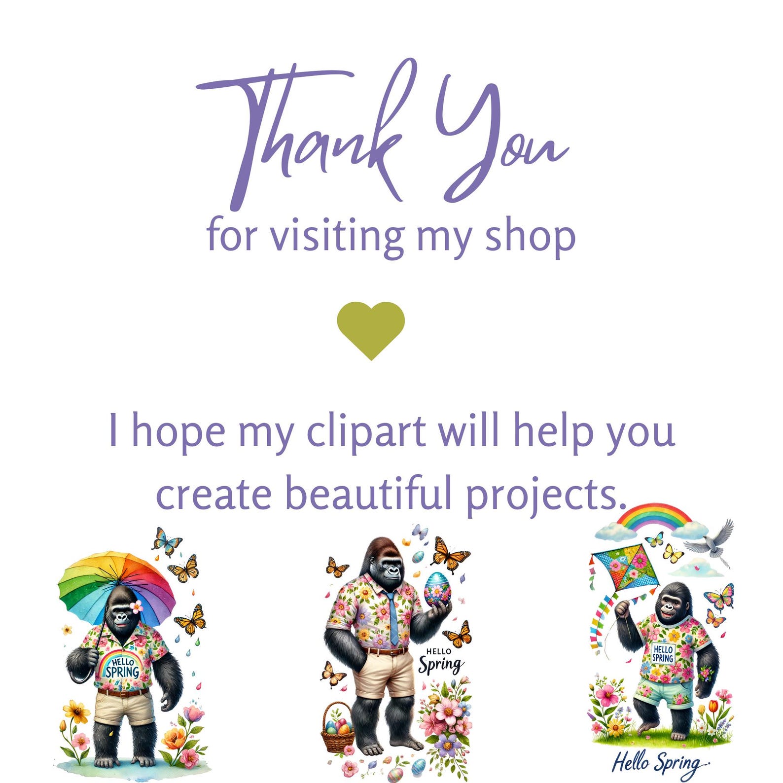 Spring Bigfoot Clipart – 11 PNG Watercolor Sasquatch Graphics With ...