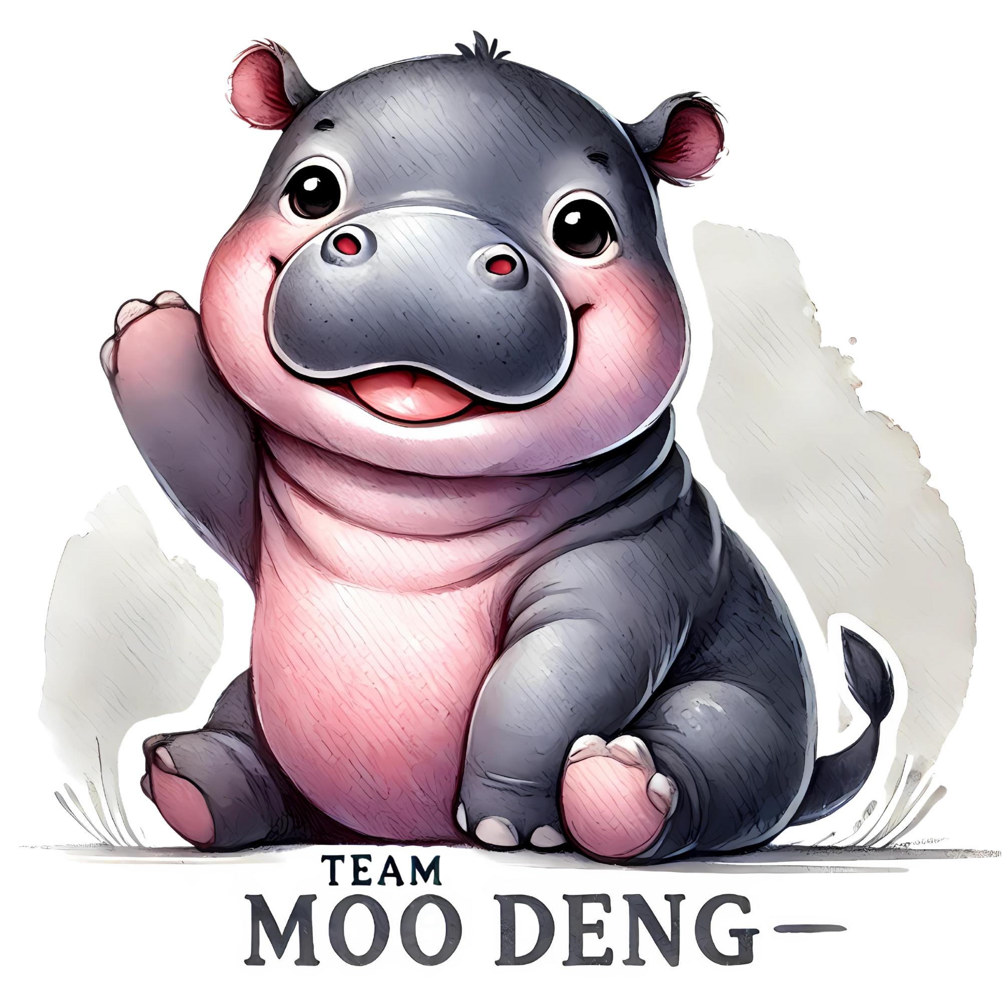 Baby Hippo Watercolor Clipart – 10 PNG Images, Nursery & Shower Decor ...