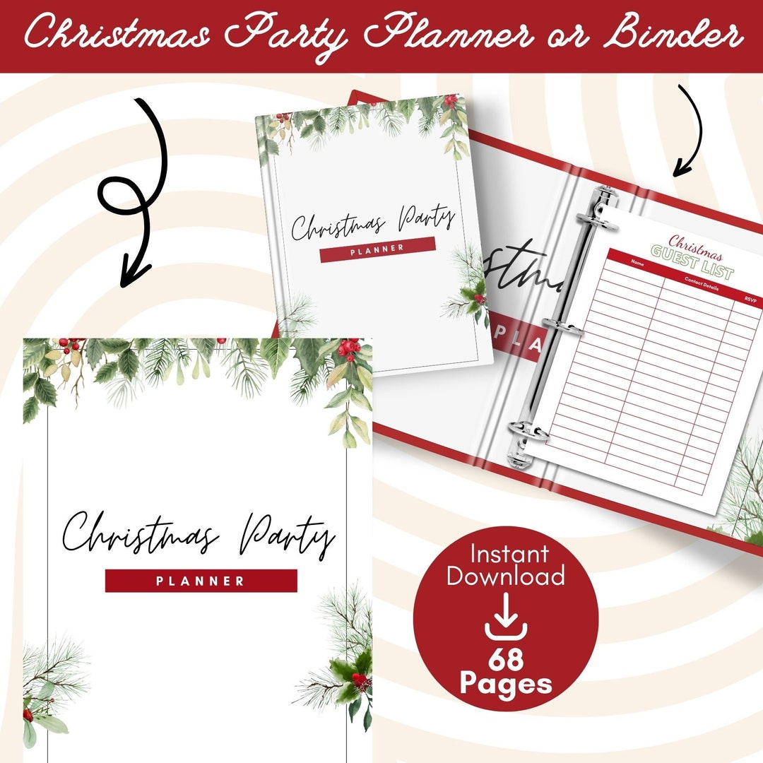 Christmas Party Planner Bundle: Party Guest List Budgets - Etsy