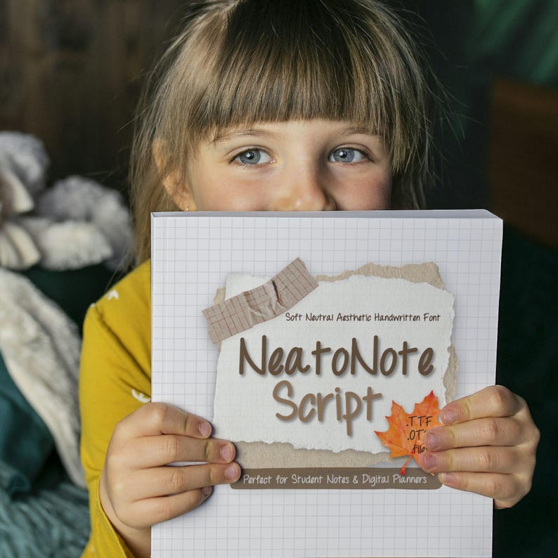 Neat Handwritten Font - Neatonote Script for Goodnotes, Student Notes ...