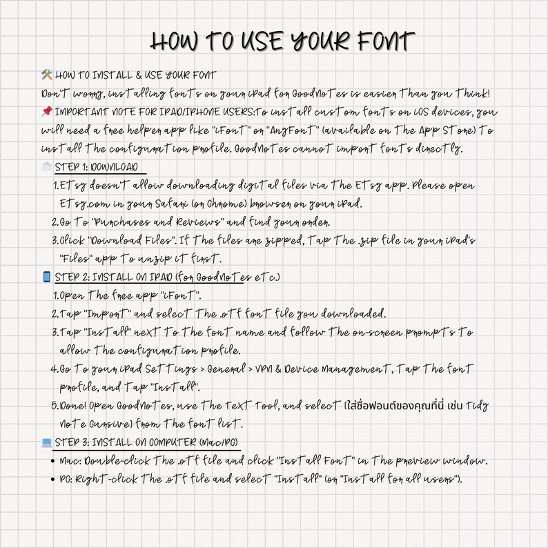 Neat Handwritten Font, Bouncy Cursive Script for Goodnotes, Friendly ...