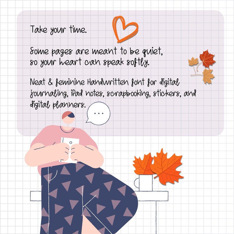 Cute Handwritten Font - Honeyloop Script for iPad Note, Goodnotes ...