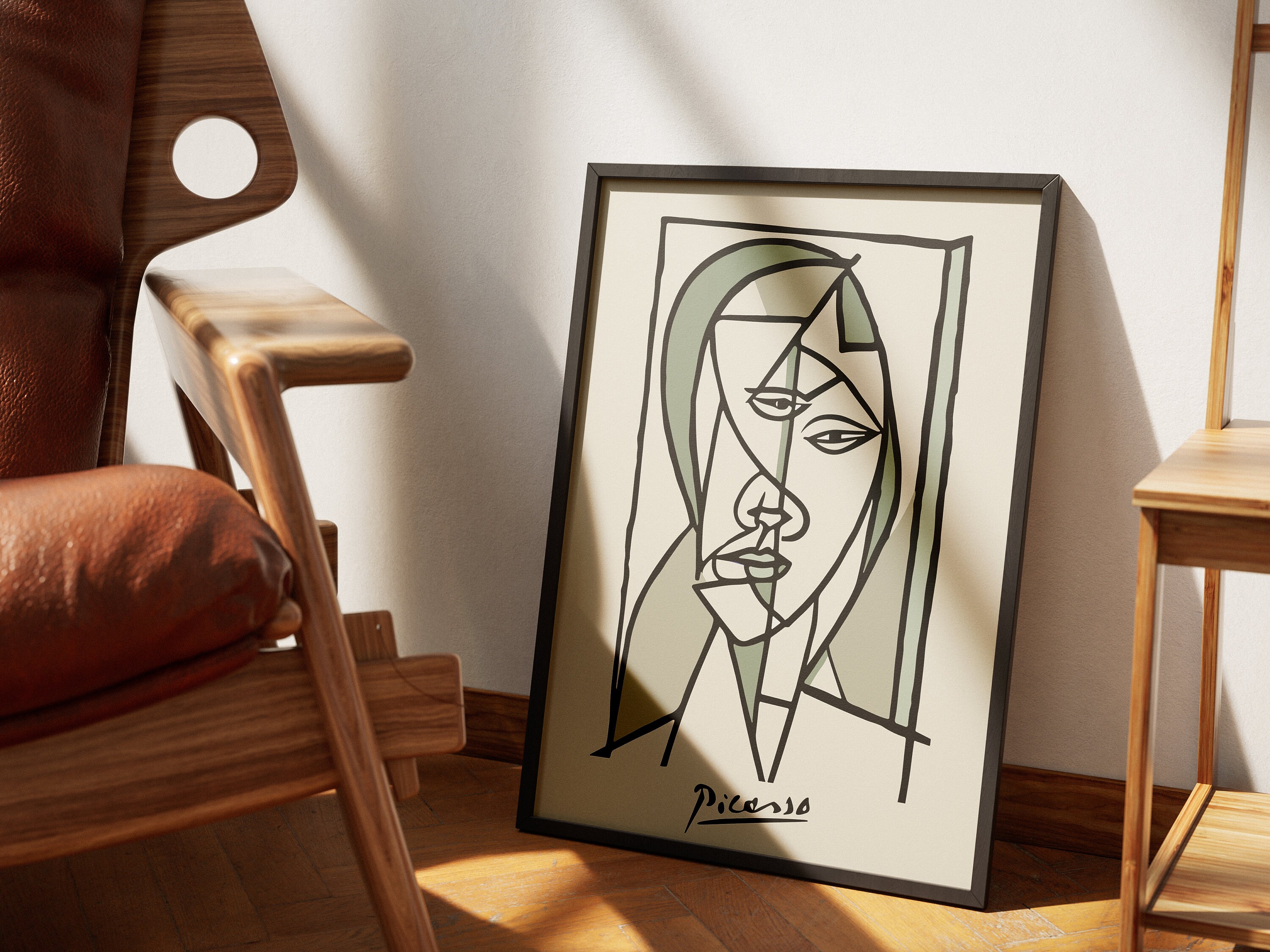 Picasso Abstract Portrait Poster Boho Vibes, Printable Wall Art, Pablo ...