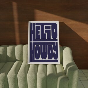 Blue Indigo Hello Howdy Instant Digital Download, Homie Western ...