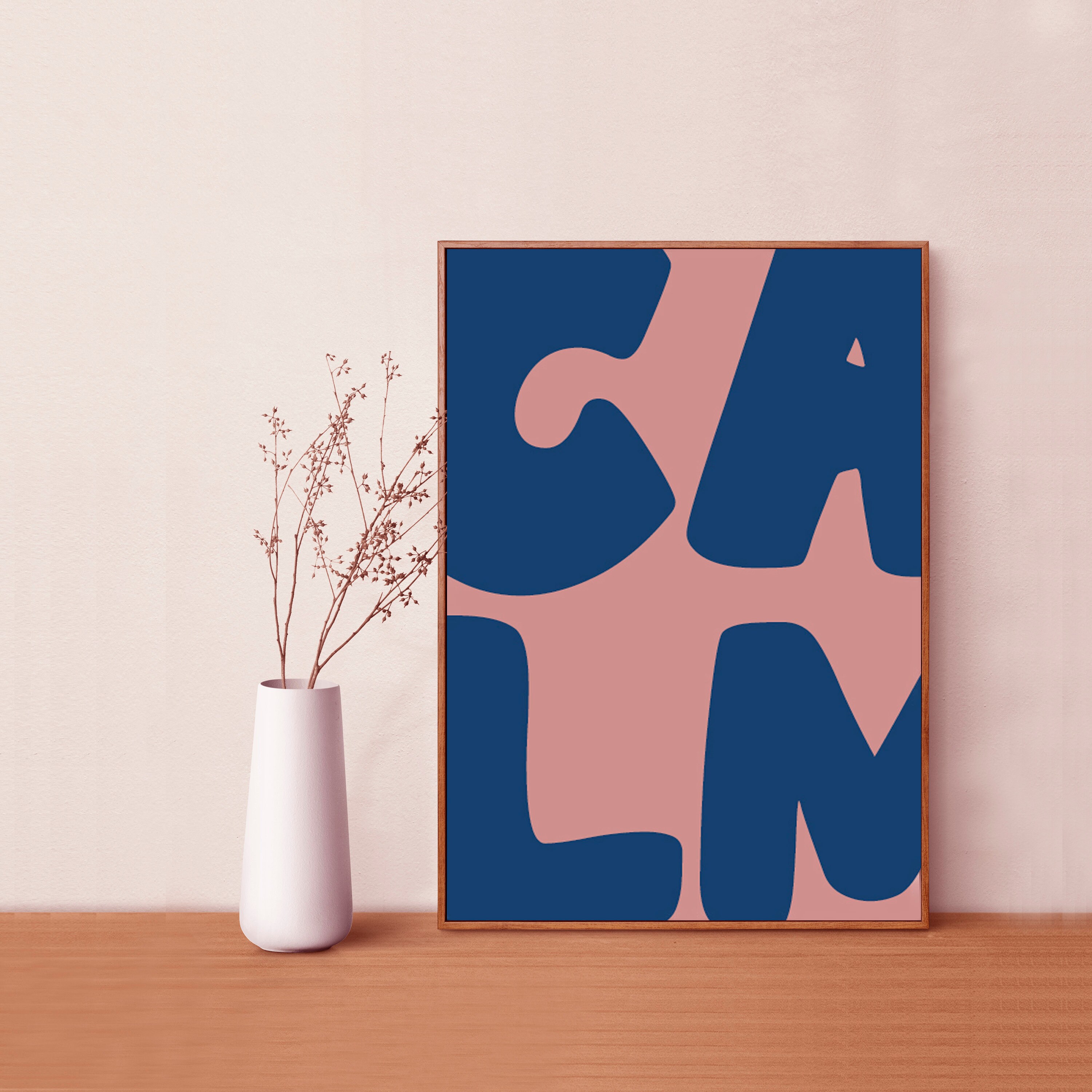 Calm Minimalist Wall Poster, Digital Downloadable Prints for Home Decor ...