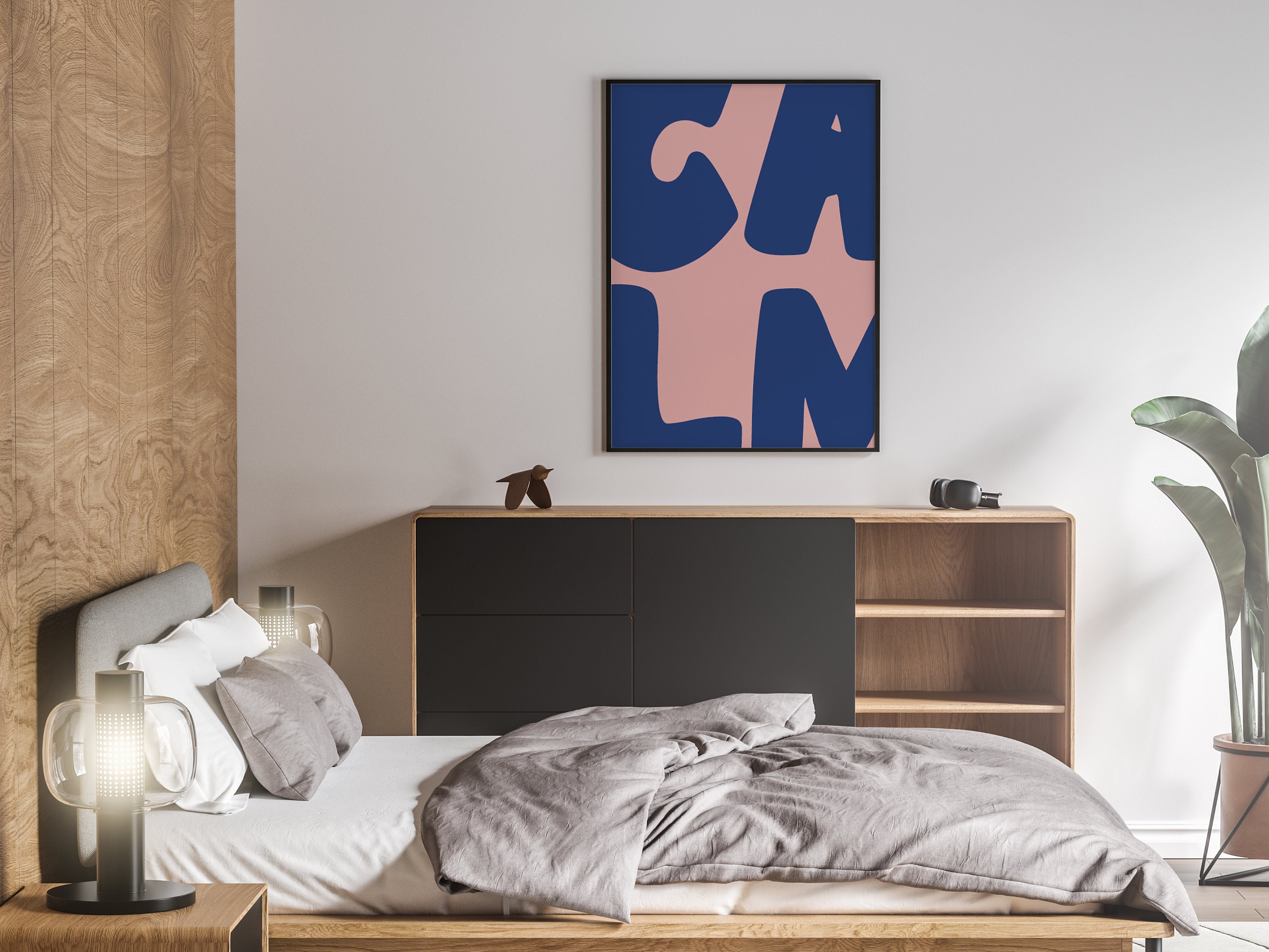 Calm Minimalist Wall Poster Digital Downloadable Prints for - Etsy