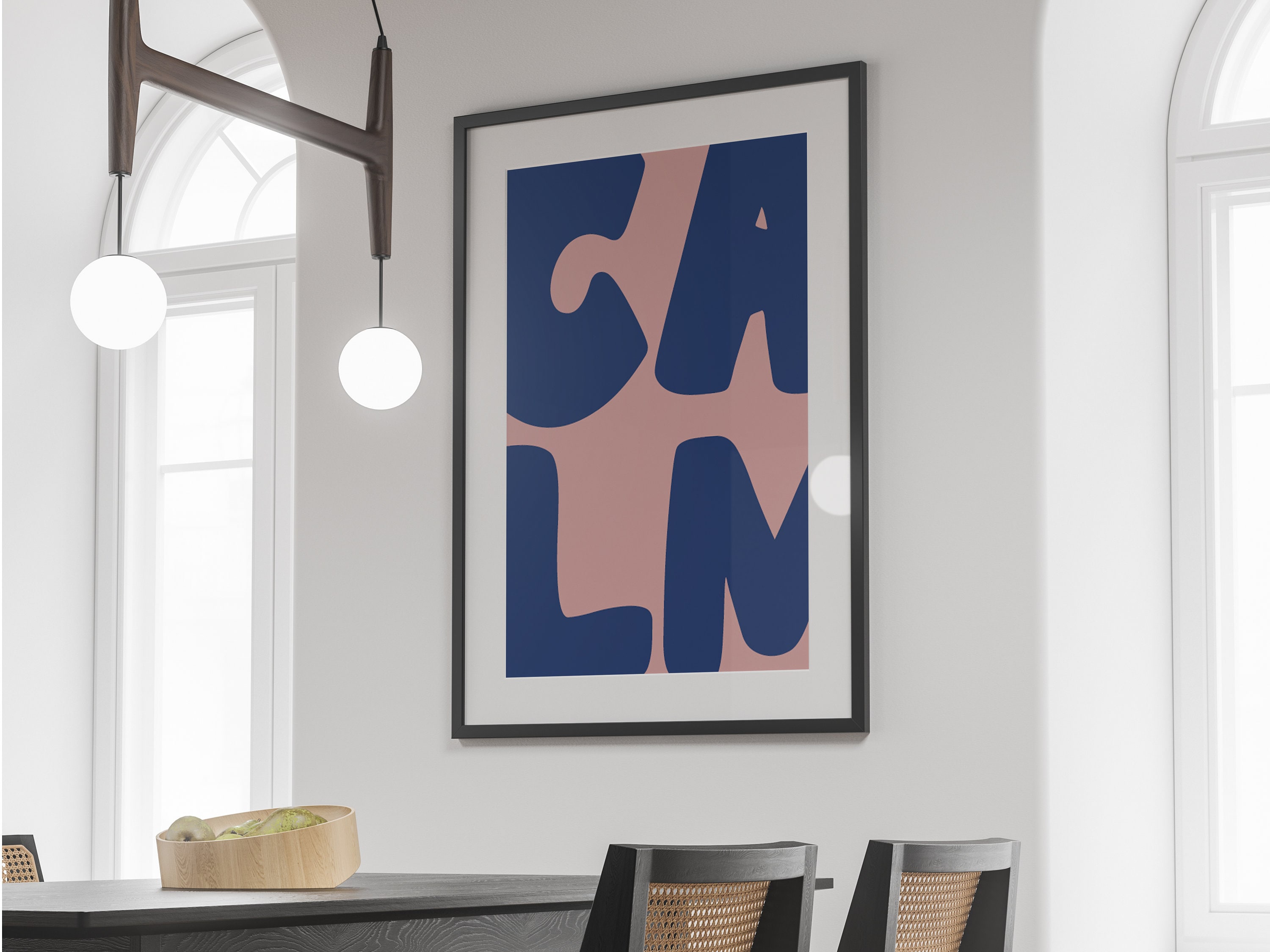 Calm Minimalist Wall Poster, Digital Downloadable Prints for Home Decor ...